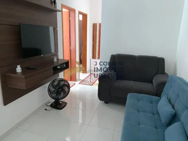 Apartamento com 2 dormitórios sendo 1 suíte à venda no Taquaral com piscina e elevador, Ubatuba/SP