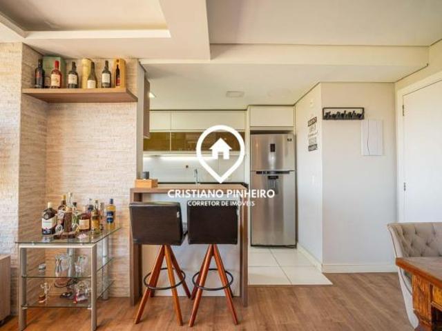 Apartamento com 2 dormitórios sendo 1 suíte e closet à venda no bairro Vila Monte Carlo em Cachoeiri