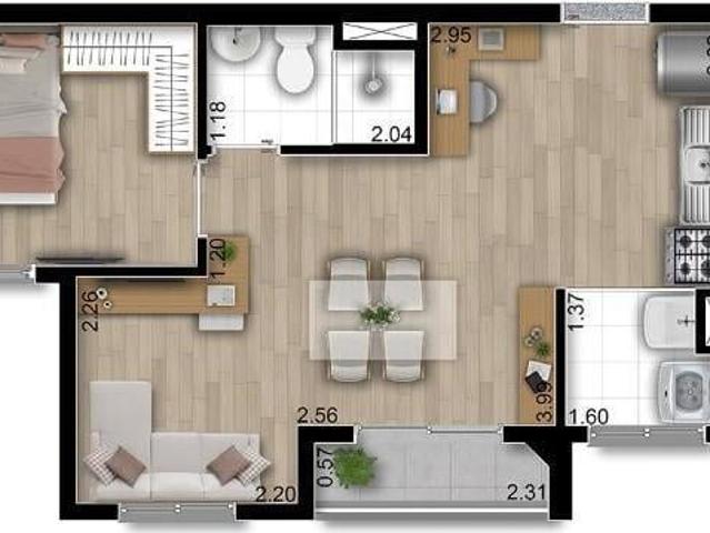APARTAMENTO COM 2 DORMS, VARANDA, PISCINA NA VILA CARRÃO