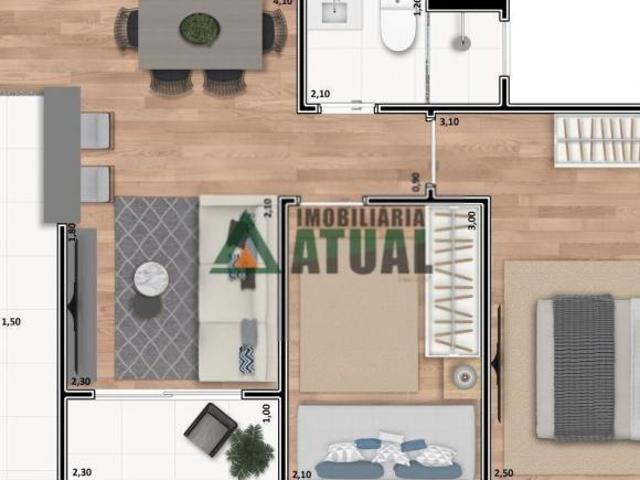 Apartamento com 2 quartos na Região Norte