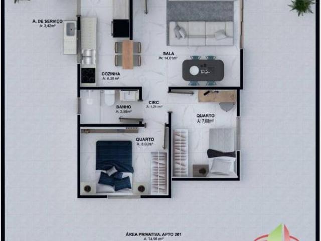 Apartamento com 2 quartos à venda, 132 m² por R$ 520.000 Candelária Belo Horizonte/MG