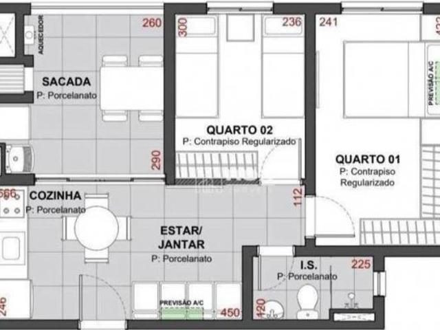 Apartamento com 2 quartos à venda, 49 m² por R$ 508.800 Ecoville, Curitiba/PR