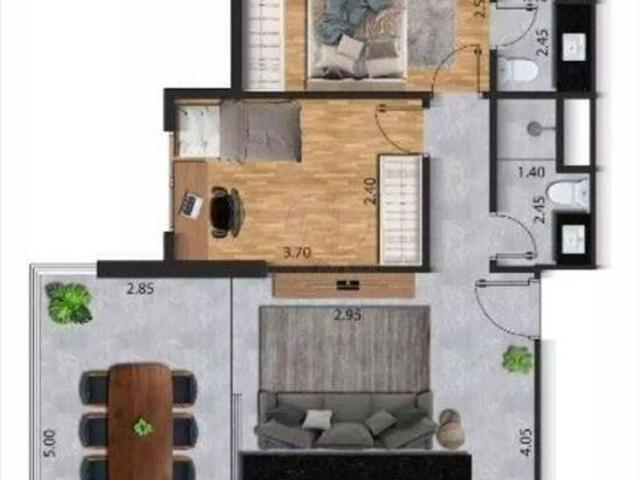Apartamento com 2 quartos à venda, 70 m² por R$ 903.000 José Menino Santos/SP