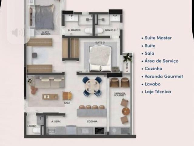 Apartamento com 2 quartos à venda, Bairro Santa Mônica Uberlândia/MG