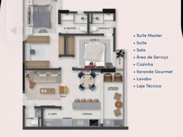Apartamento com 2 quartos à venda, Bairro Santa Mônica Uberlândia/MG