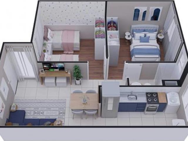 Apartamento com 2 quartos à venda em Contagem, no bairro Caiapós
