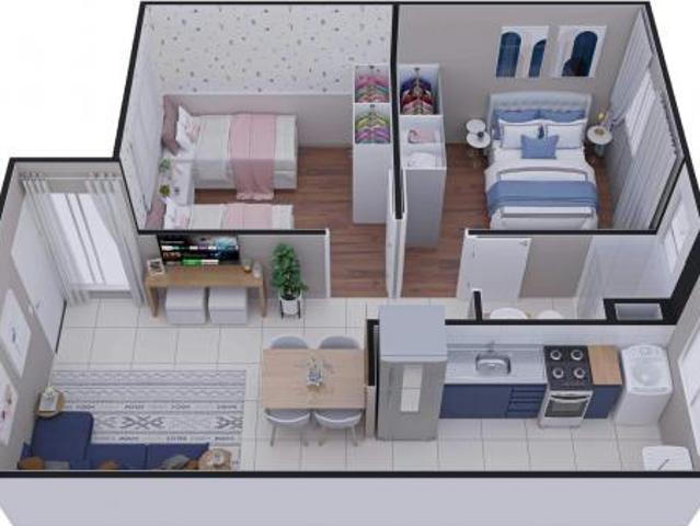 Apartamento com 2 quartos à venda em Contagem, no bairro Caiapós