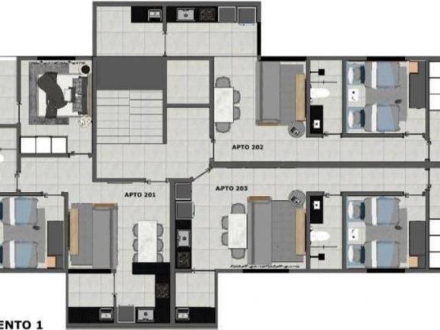 Apartamento com 2 quartos à venda em Contagem, no bairro Parque Xangri Lá