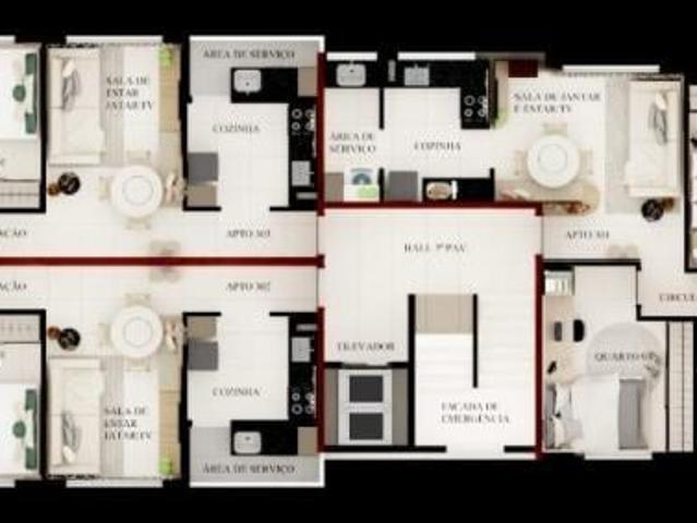 Apartamento com 2 quartos à venda em Contagem, no bairro Riacho Das Pedras