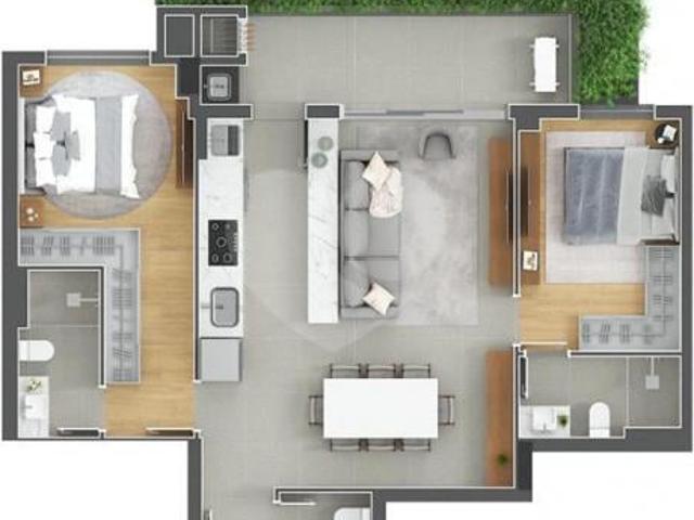 Apartamento com 2 quartos à venda em Alto da glória PR