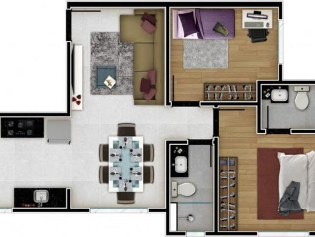 Apartamento com 2 quartos à venda em Belo Horizonte, no bairro Alto Caiçaras