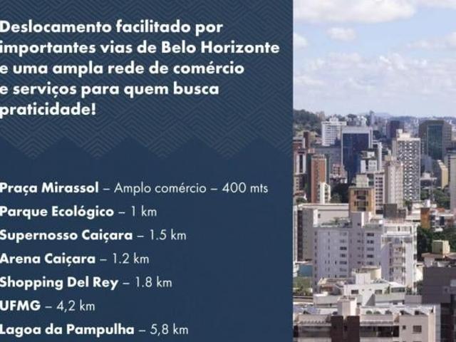Apartamento com 2 quartos à venda em Belo Horizonte, no bairro Alto Caiçaras
