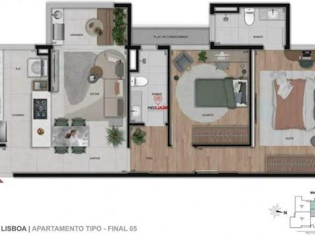 Apartamento com 2 quartos à venda em Belo Horizonte, no bairro Barreiro