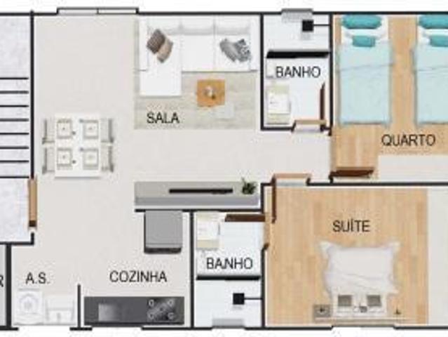 Apartamento com 2 quartos à venda em Belo Horizonte, no bairro Brasil Industrial