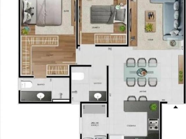 Apartamento com 2 quartos à venda em Belo Horizonte, no bairro Castelo