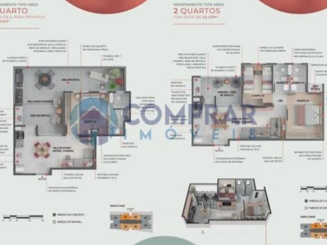 Apartamento com 2 quartos à venda em Belo Horizonte, no bairro Dom Cabral