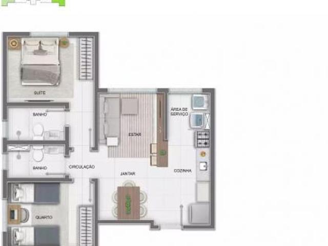 Apartamento com 2 quartos à venda em Belo Horizonte, no bairro Estoril