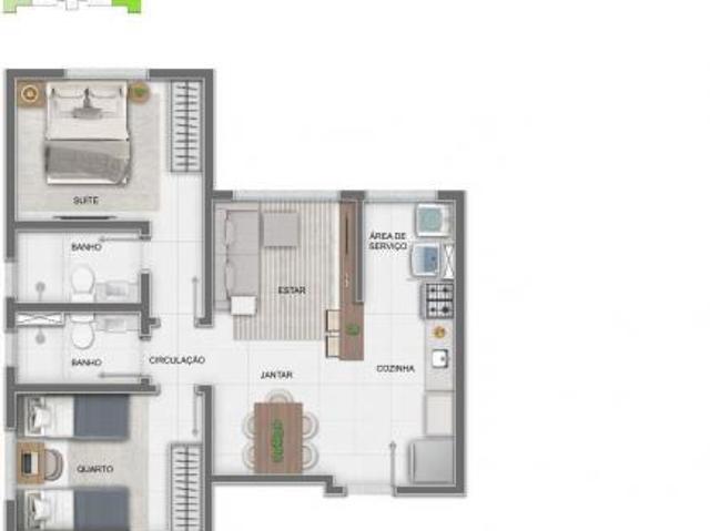 Apartamento com 2 quartos à venda em Belo Horizonte, no bairro Estoril
