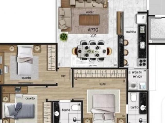 Apartamento com 2 quartos à venda em Belo Horizonte, no bairro Itapoã