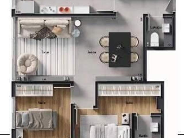 Apartamento com 2 quartos à venda em Belo Horizonte, no bairro Lourdes