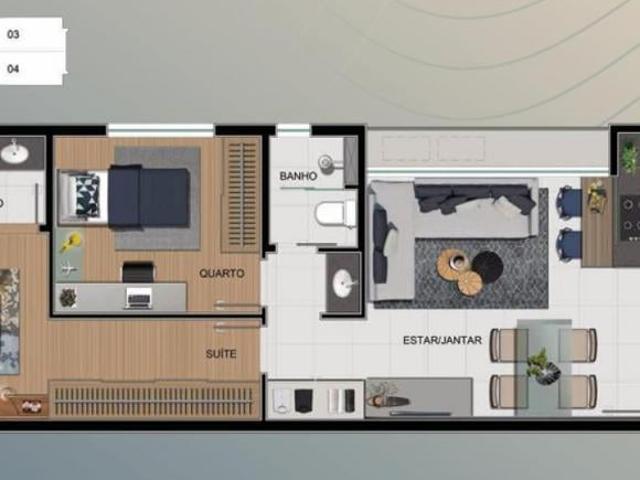 Apartamento com 2 quartos à venda em Belo Horizonte, no bairro Lourdes