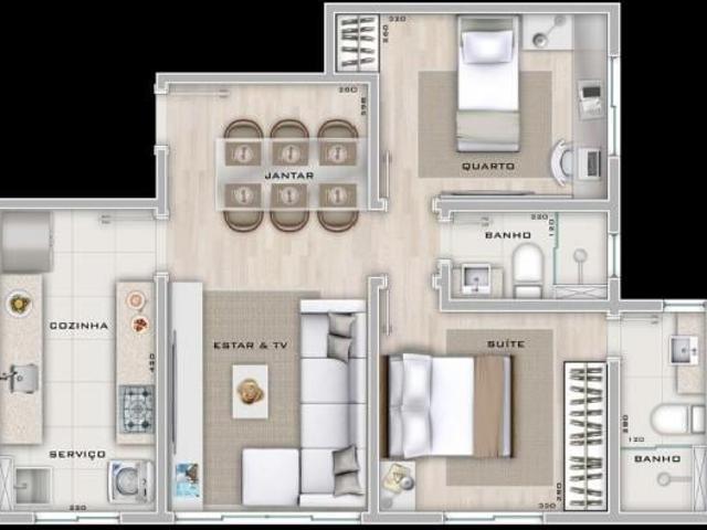 Apartamento com 2 quartos à venda em Belo Horizonte, no bairro São Lucas