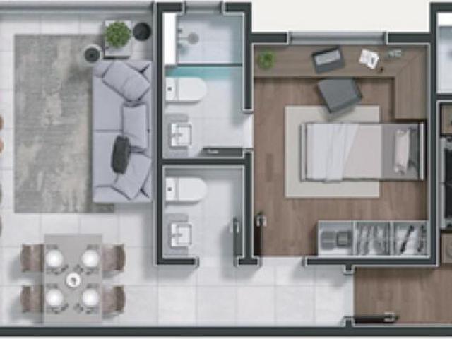 Apartamento com 2 quartos à venda em Belo Horizonte, no bairro Santa Efigênia