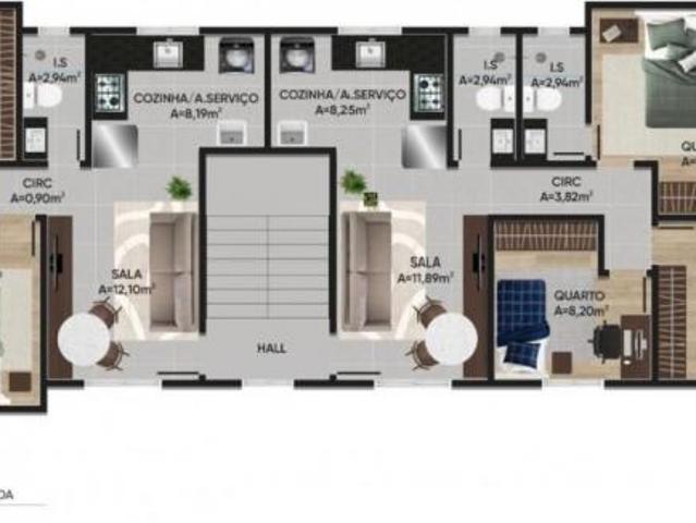 Apartamento com 2 quartos à venda em Ibirité, no bairro Palmeiras