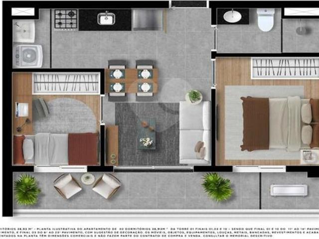 Apartamento com 2 quartos à venda em Santa cecília SP