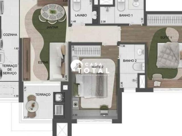 Apartamento com 2 quartos à venda no bairro Fundação em São Caetano do Sul | 1 suíte 1 vaga