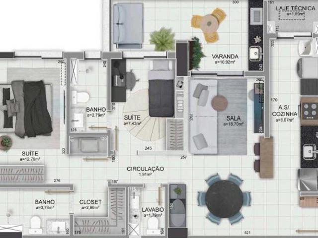 Apartamento com 2 quartos à venda no Bairro Jardim Sul Uberlândia/MG
