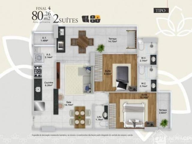 Apartamento com 2 quartos à venda na Vila Guilhermina Praia Grande/SP