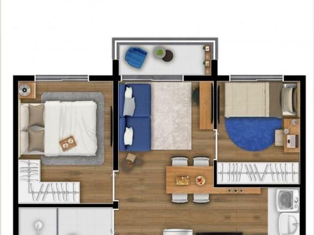 Apartamento com 2 Quartos ao Lado do Metrô Adolfo Pinheiro da Linha Lilás