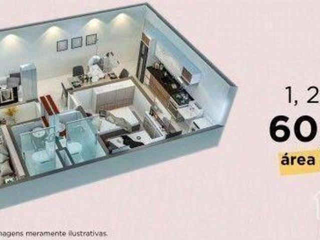 Apartamento com 2 quartos Boqueirão em Praia Grande/SP