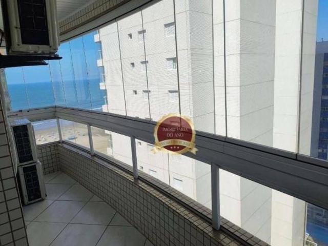 Apartamento com 2 quartos com varanda e churrasqueira com vista mar prédio pé na areia frente mar n