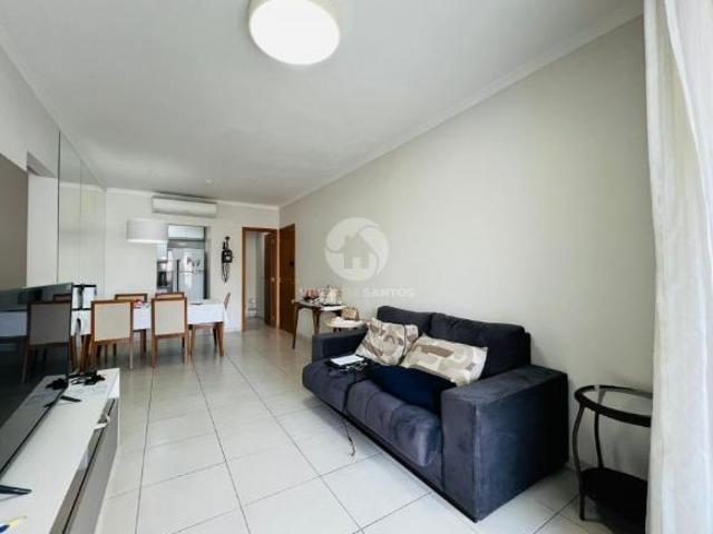 Apartamento com 2 Quartos e 3 banheiros no Gonzaga em Santos