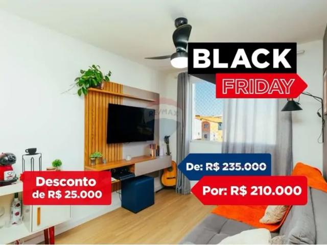 Apartamento com 2 Quartos e 1 banheiro à Venda, 46 m² por R$ 210.000