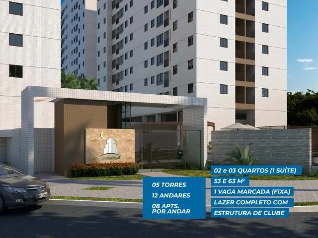 Apartamento com 2 Quartos e 1 banheiro à Venda, 53 m² por R$ 326.999