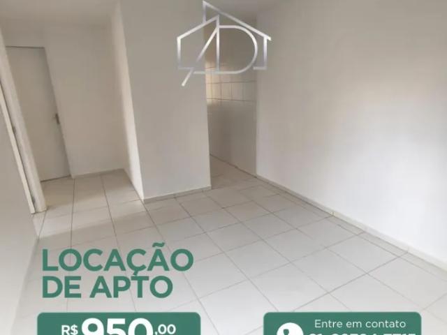 Apartamento com 2 Quartos e 1 banheiro para Alugar, 47 m² por R$ 950/Mês