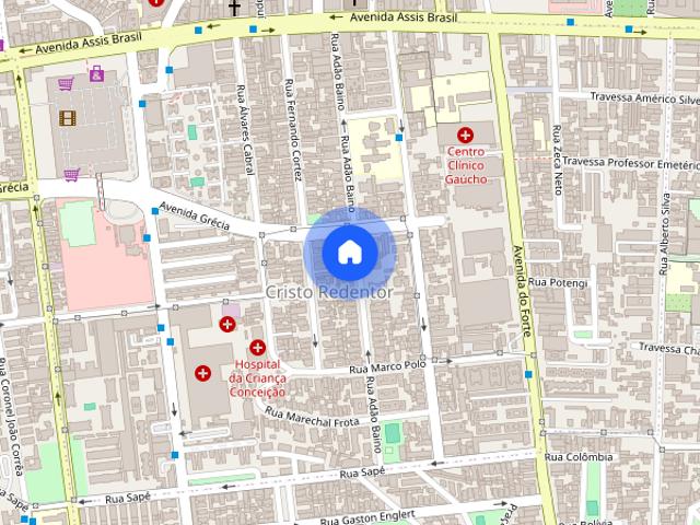 Apartamento com 2 quartos e 55m² para alugar em Cristo Redentor, Porto Alegre
