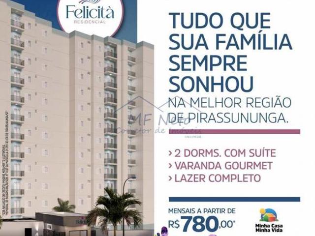 Apartamento com 2 quartos, FELICITA RESIDENCIAL, Pirassununga R$ 219 mil, Cod: 10133454