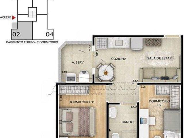 APARTAMENTO COM 2 QUARTOS LE PARC CIDADE