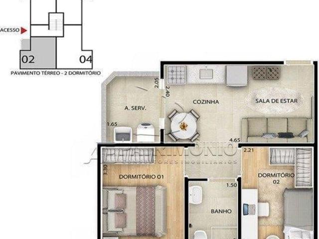 APARTAMENTO COM 2 QUARTOS LE PARC CIDADE