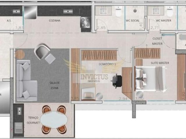 Apartamento com 2 Quartos para Comprar, 72m² Bairro Jardim, Santo André/SP