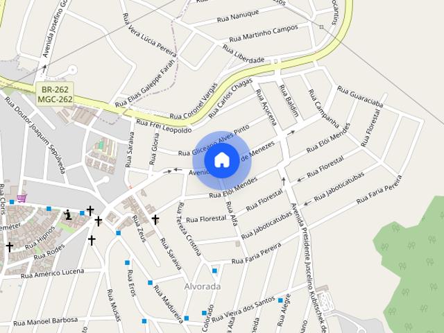 Apartamento com 2 quartos para alugar em Sabará, no bairro Alvorada