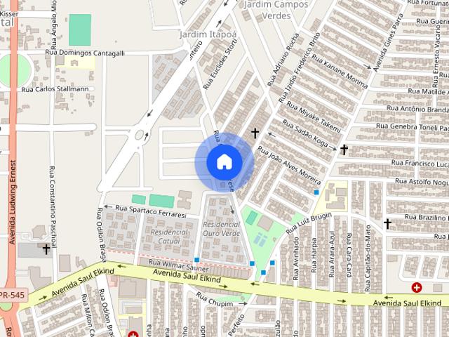 Apartamento com 2 quartos para alugar, 52 m² por R$ 1.155/mês Jardim Santa Cruz Londrina/PR