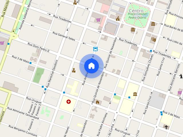 Apartamento com 2 Quartos para alugar, 74m² Centro