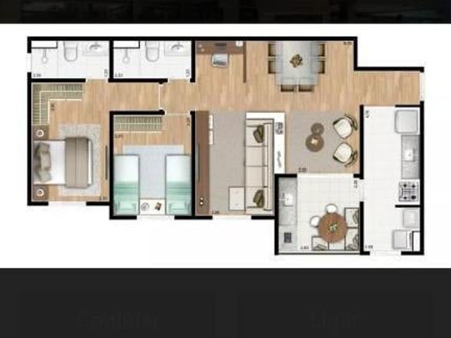 Apartamento com 2 Quartos para Venda, 76m², por R$ 450.000,00, em Jardim Ermida, Jundiaí / SP