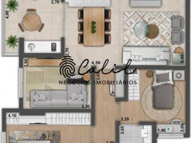 Apartamento com 2 quartos suítes, 90,15m² à venda por R$ 806.000,00 Edifício Edras Residence, Ri
