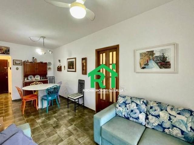 Apartamento com 2 quartos, sacada e 1 vaga à venda em Enseada, Guarujá